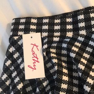 Skirts | Kathy Blackwhite Houndstooth Mini Skirt | Poshmark